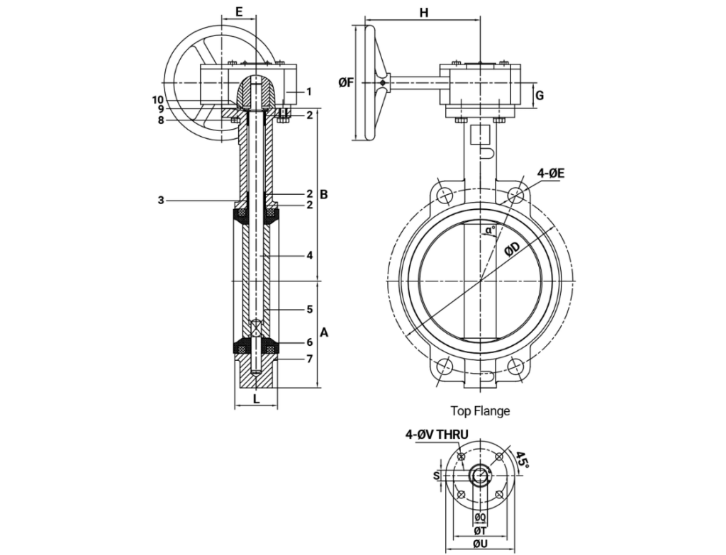 Gear Operated Butterfly Valve | NTVAL