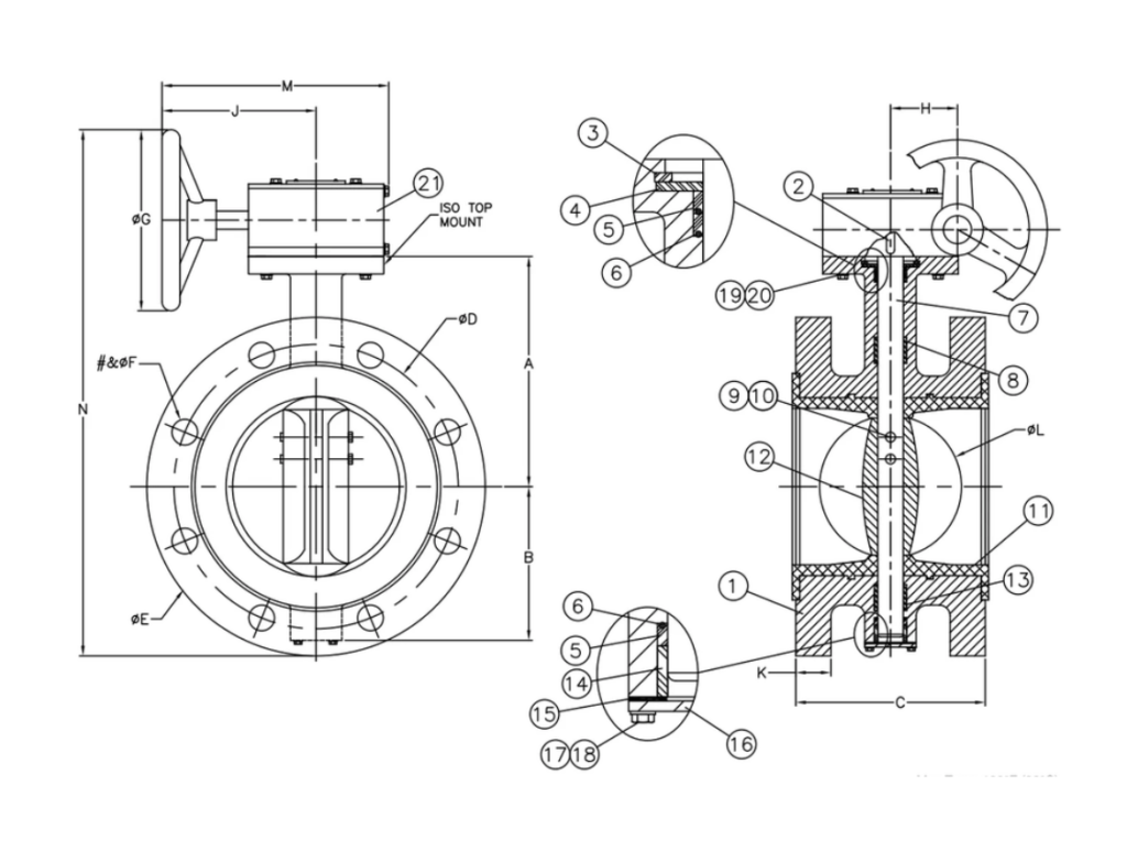 Gear Operated Butterfly Valve | NTVAL